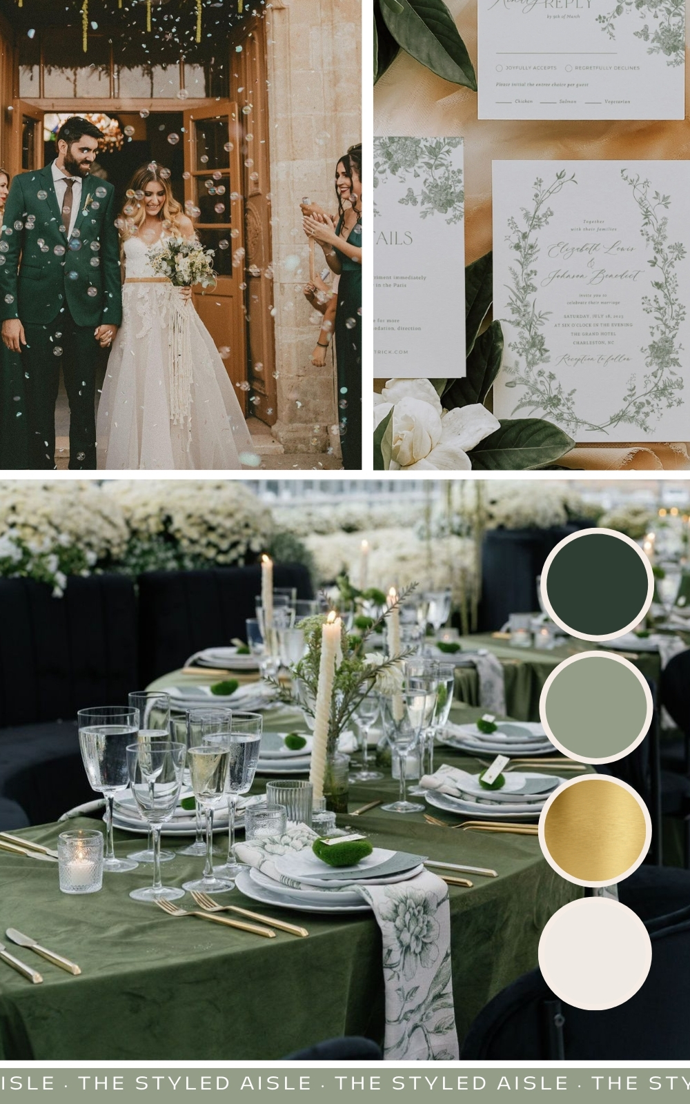 Emerald Green And Gold Wedding Colors Gorgeous Glitter Wedding Color