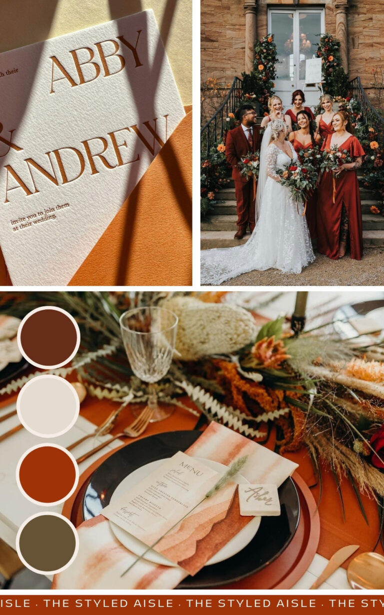 Hottest Fall Wedding Color Schemes for 2025 – The Styled Aisle